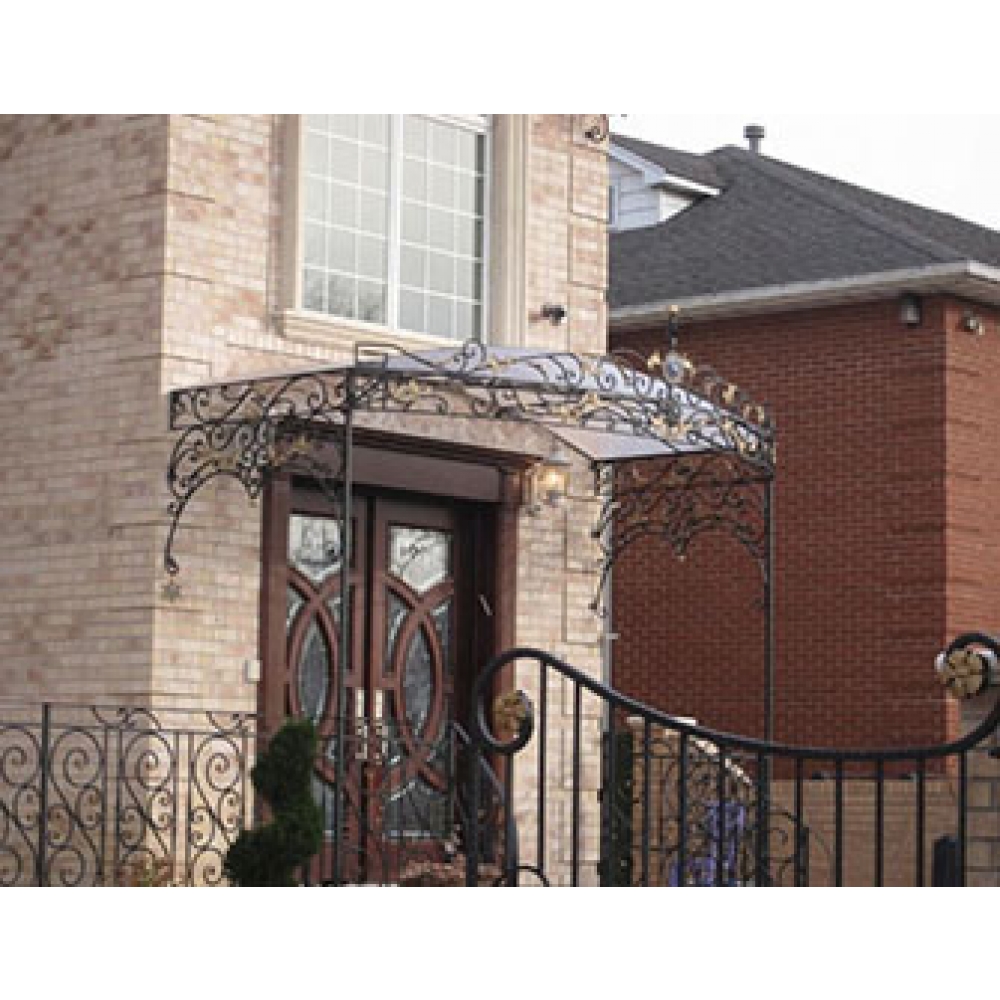 Nice Wrought Iron Awning Beautiful Steel Custom Canopy From China ...