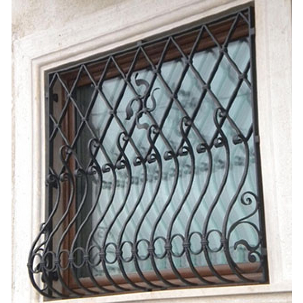 Antique Wrought Iron Window Grill Galvanized Custom Steel Grill Made In ...