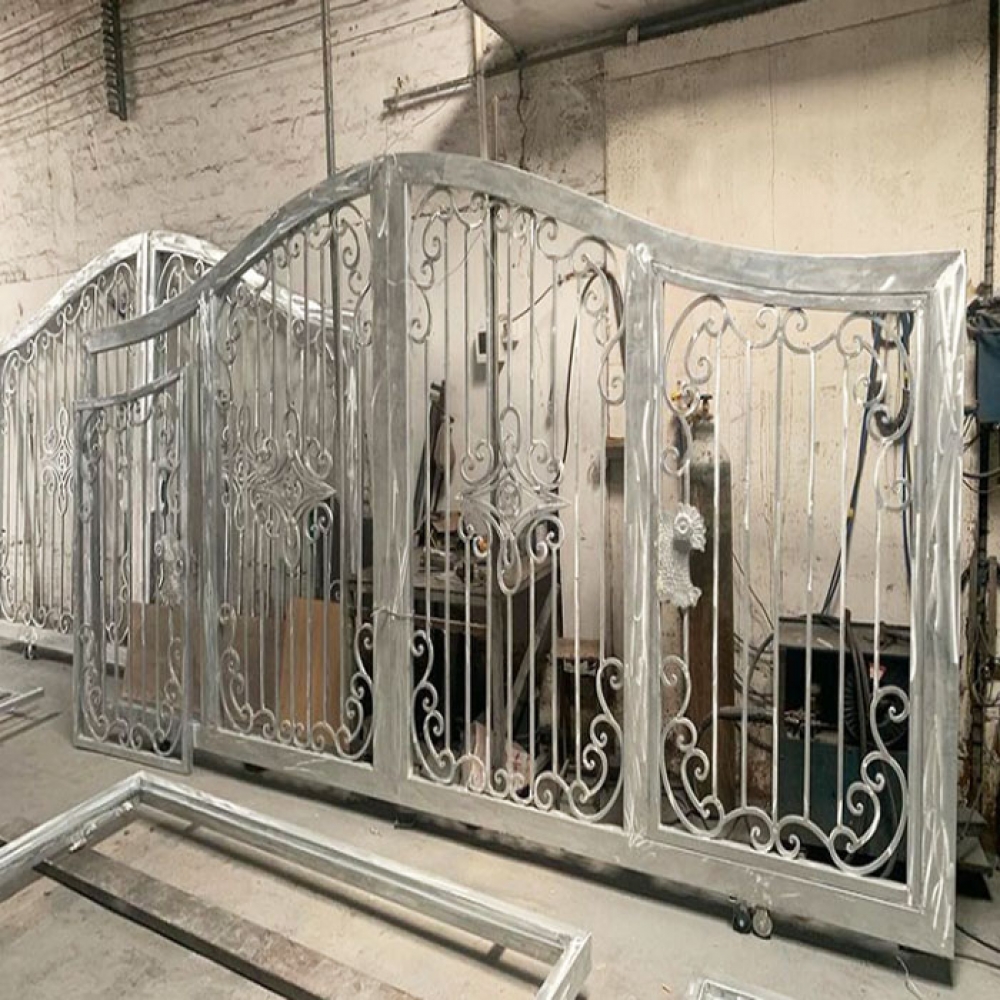 Automatic Sliding Galvanized Steel Villa Gate Custom Design Excellent ...