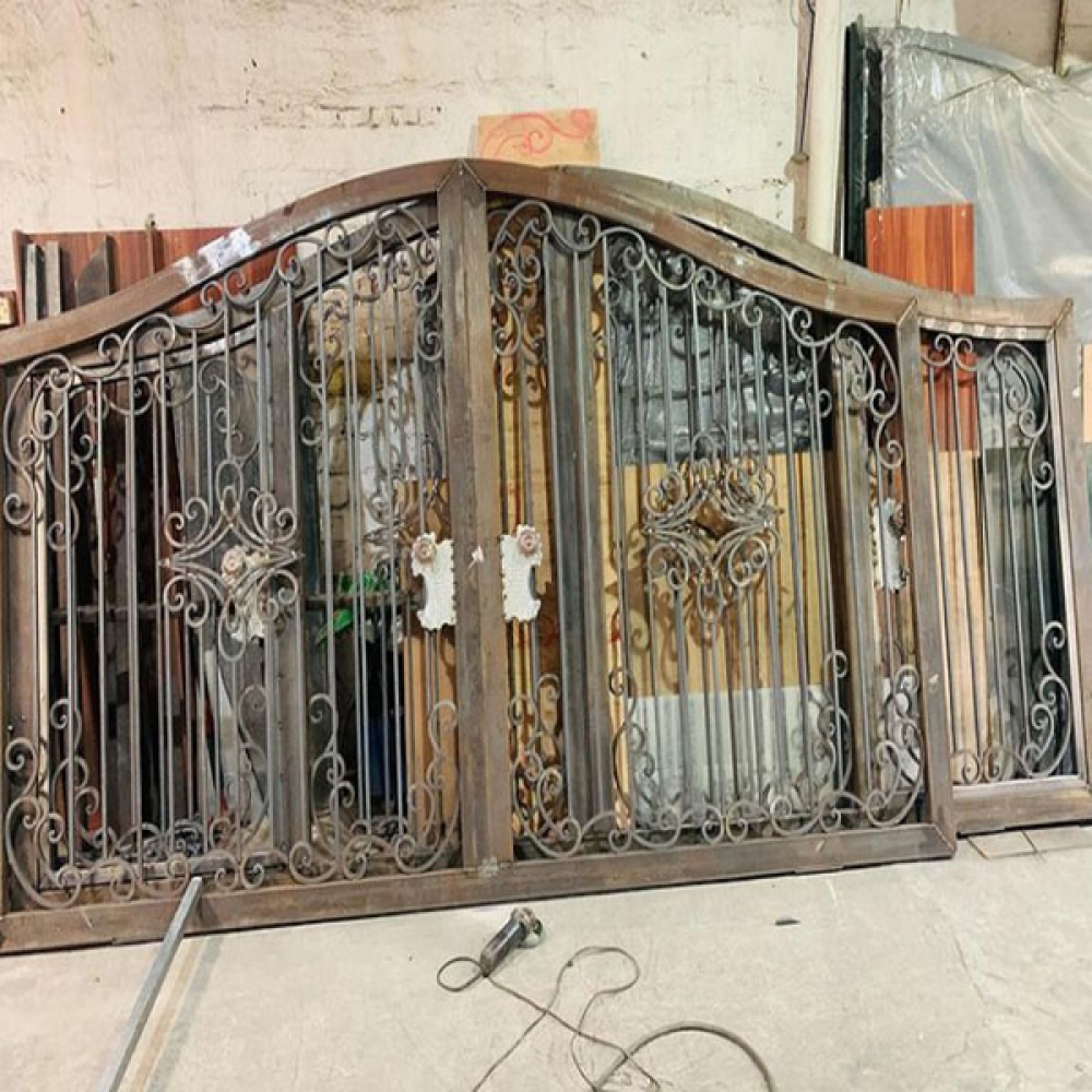 Automatic Sliding Galvanized Steel Villa Gate Custom Design Excellent ...