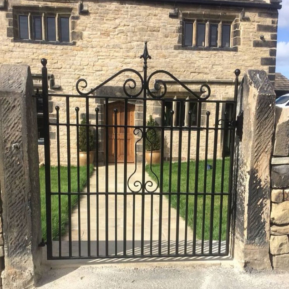 Lovely traditional style garden small wrought iron single gate custom ...