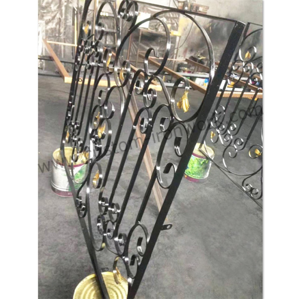 Rustproof hand forged iron custom window grill custom ironwork