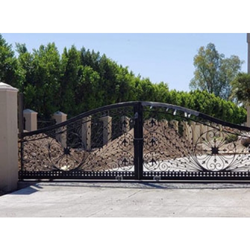 Special design wrought iron motorized entry gate china manufacturer ...