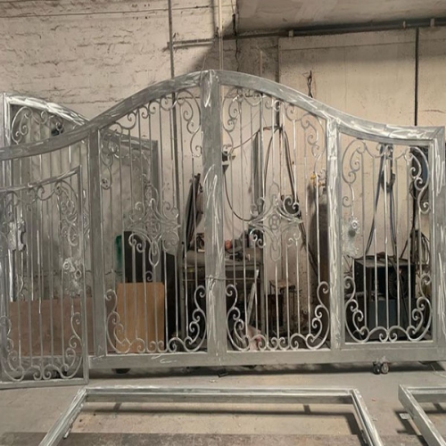 Automatic Sliding Galvanized Steel Villa Gate Custom Design Excellent ...